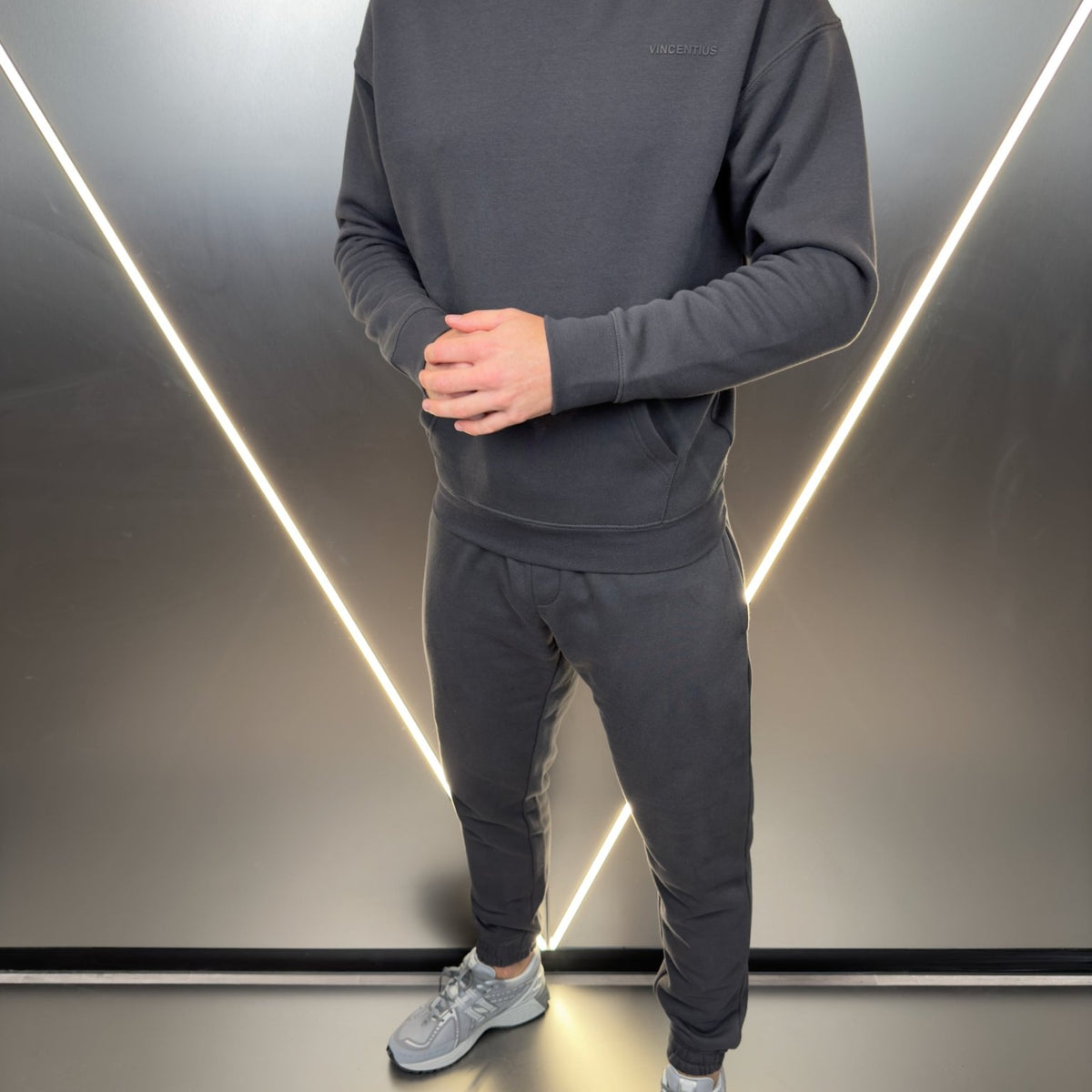 Relaxed Every Day Tracksuit - Charcoal Set – Vincentius