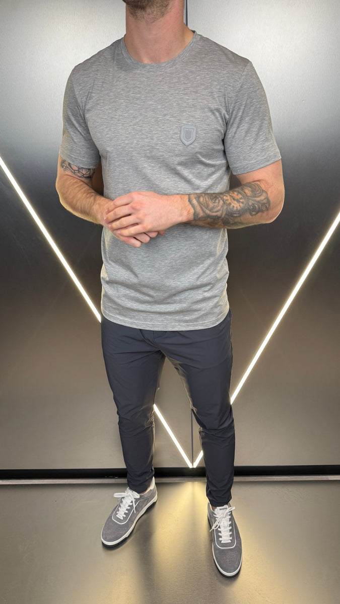 Vincentius Badge T-Shirt - Grey